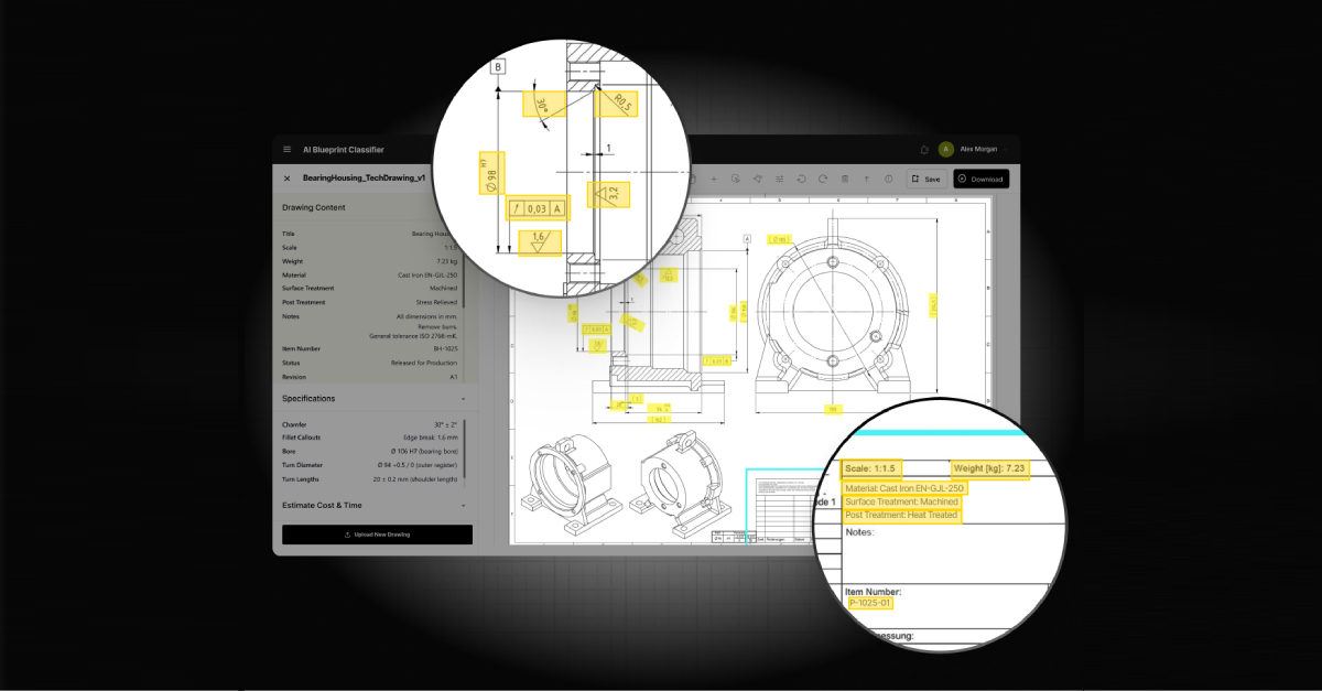 AI Blueprint Classifier | CAD to BOM in Minutes